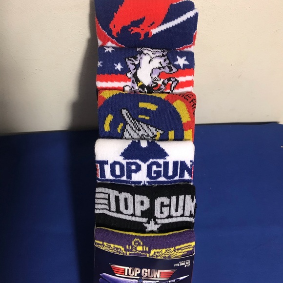 Bioworld | Underwear & Socks | New Top Gun Movie 6 Pr Casual Crew Socks ...
